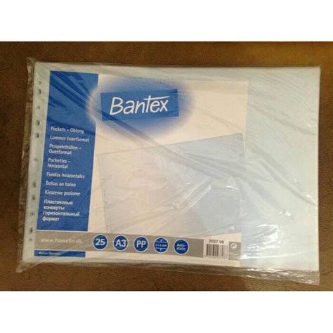 Jual Pp Pocket A3 Landscape Binder Bantex Pack 25 Lembar Shopee