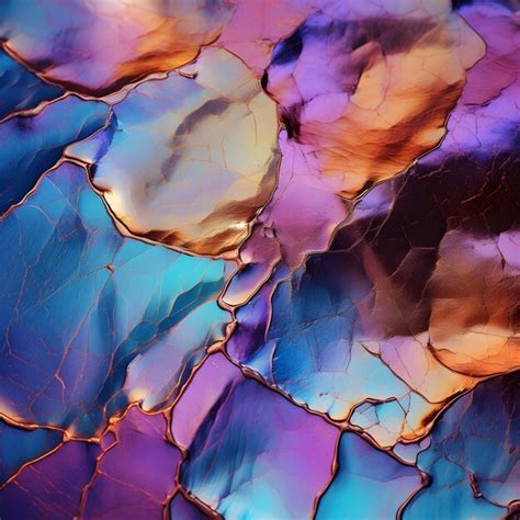 Premium AI Image Iridescent Surface Texture