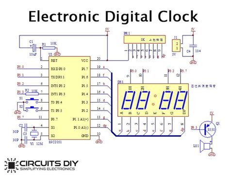 Digital Clock Diagram
