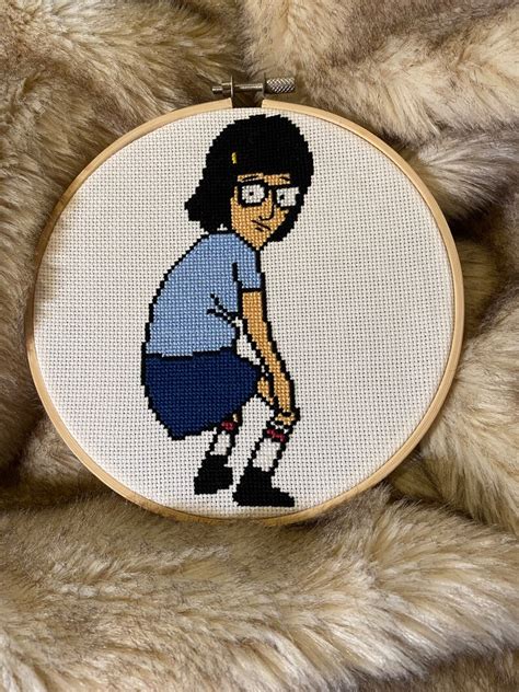 Twerking Tina Bobs Burgers Cross Stitch Etsy