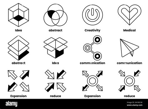 A Variety Of Symbols Including A Box A Heart And A Box With A