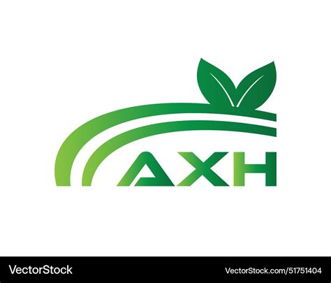 Axh Letter Logo Design Simple And Modern Vector Image