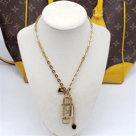 Louis Vuitton Jewelry Authentic Louis Vuitton Gold Padlock With
