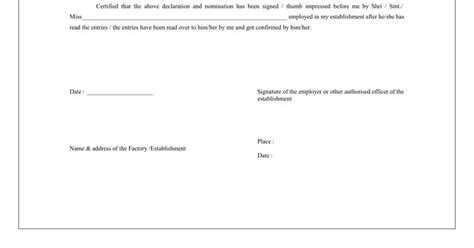 Pf Nomination Declaration Form ≡ Fill Out Printable Pdf Forms Online