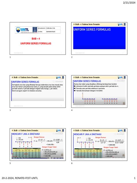Chapter 4 Uniform Series Formula Pdf