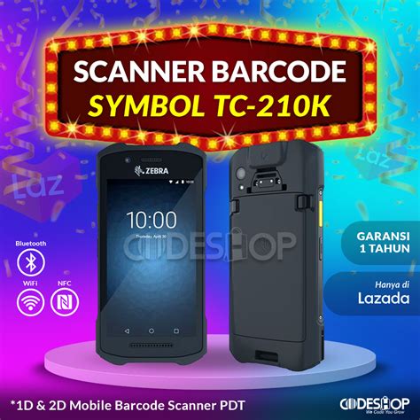 Scanner Barcode Mobile Zebra Symbol Tc21 Tc210k Android Pdt Pda Imager