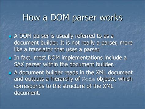 Ppt Java Xml Parsing Specification Powerpoint Presentation Free Download Id4289850