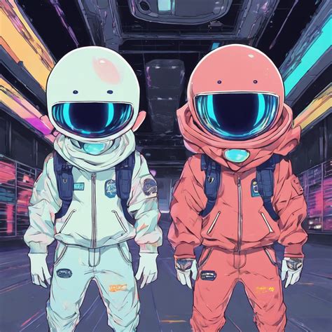 Two Space Aliens Wearing Streetwear Fanart