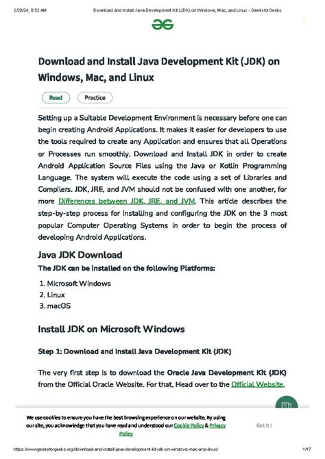 Jdk Installation Java Programming Read Practice Setting Up A Suitable Development