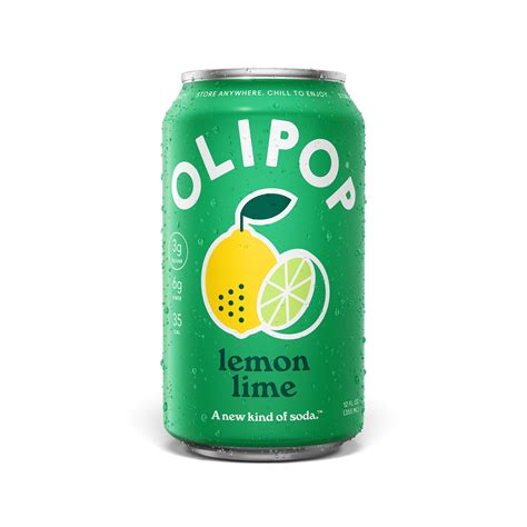 Olipop Prebiotic Soda Lemon Lime 12 Fl Oz Pantry Packs