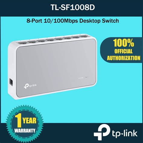 Tp Link Tl Sf1008d 8 Port 10 100 Mbps Fast Ethernet Switch Desktop Ethernet Splitter Unmanaged