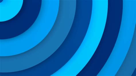 Blue Concentric Circles 3d Animation Stock Motion Graphics Sbv