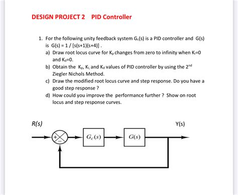 [solved] design project 2 pid controller for the following