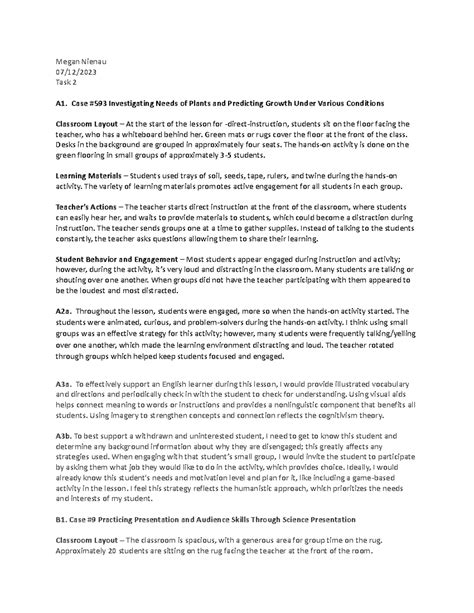 Dkm2 Task 2 Task 2 Megan Nienau 0712 Task 2 A1 Case 593
