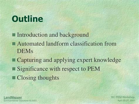 Ppt Automated Landform Classification Using Dems Powerpoint