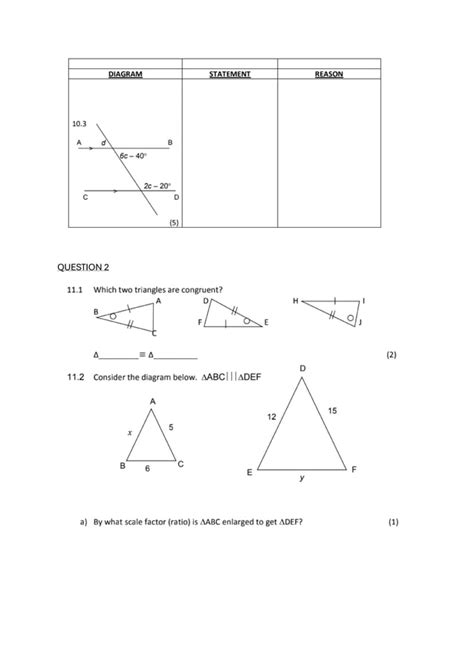 Ieb Grade 8 Maths Geometry Questions Pdf
