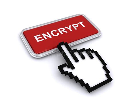 Encrypt Button Illustration Stock Illustration Illustration Of