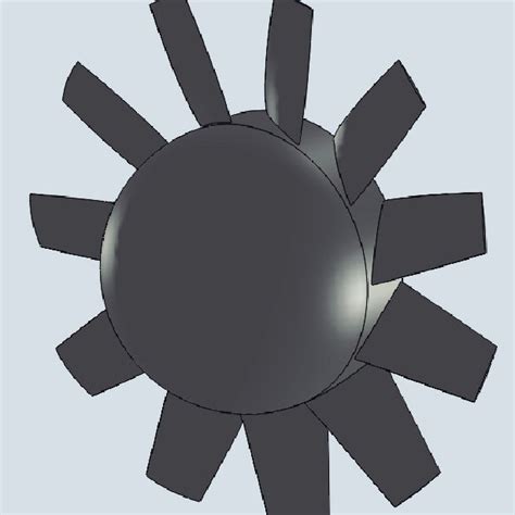 Computational Fluid Dynamic Computer Aided Design Model Of Fan In Duct
