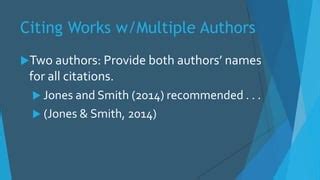 Multiple Authors APA PPTX