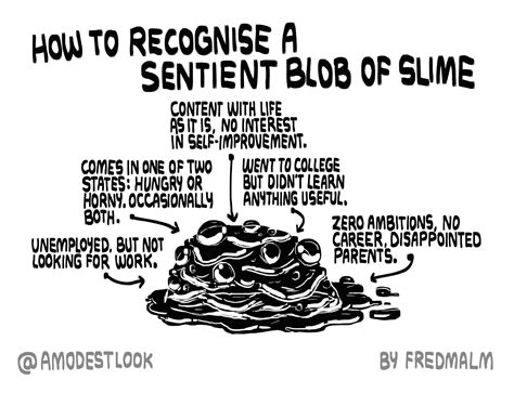 How To Recognise A Sentient Blob Of Slime R Comics