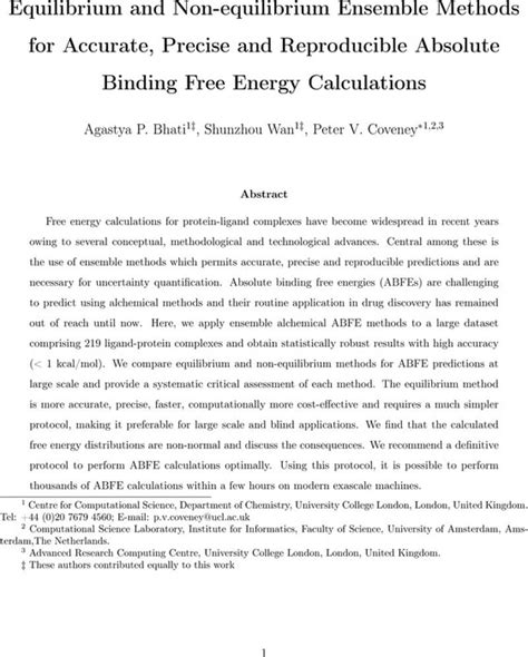 Equilibrium And Non Equilibrium Ensemble Methods For Accurate Precise