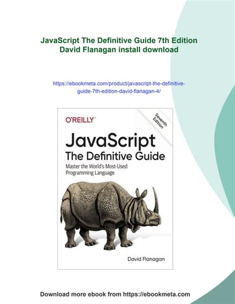 Javascript The Definitive Guide 7th Edition David Flanagan Pdf