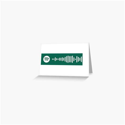 Perfect Ed Sheeran Spotify Code Sticker Greeting Card For Sale By Spcodesticker Redbubble