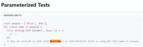 Javascript Have Some Issues When Trying To Use Parametrize Test In
