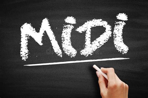 Midi Musical Instrument Digital Interface Technology Standard Allowing Electronic Musical