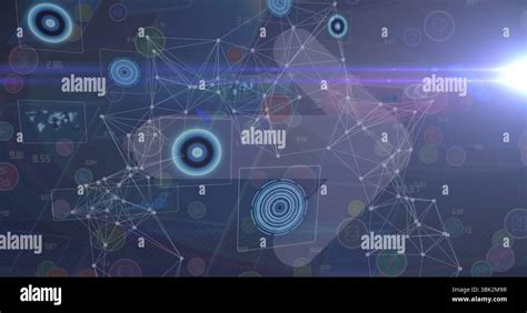 Pulsing Translucent Head Silhouette Hovering Over Digital Grid With Nodes And Radar Interface