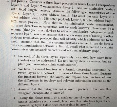 Solved Bu Pointsl Consider A Three Layer Protocol In Which