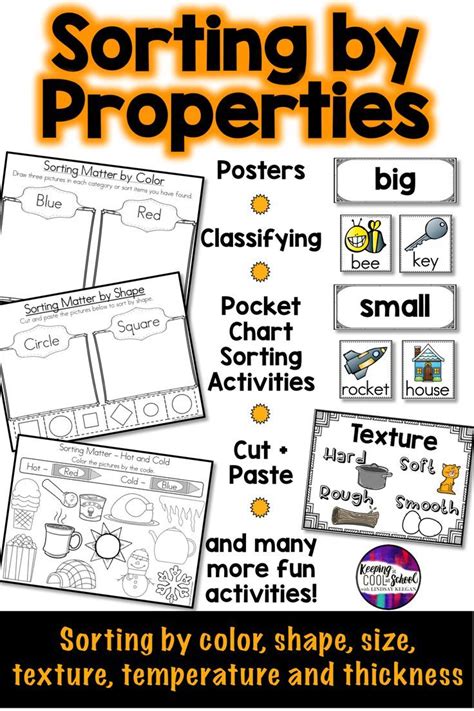 Sorting Objects Into Categories Activities By Attributes Size Color