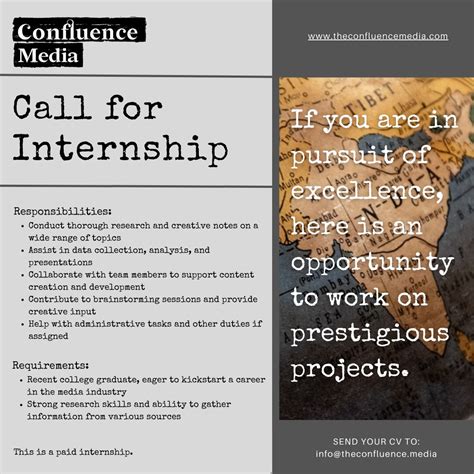 the confluence media on linkedin internship internship2023 media