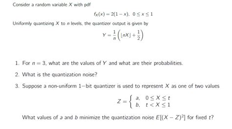 consider a random variable x with pdf fx x 2 1