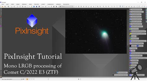 Pixinsight Tutorial Mono Lrgb Processing Of Comet C2022 E3 Ztf Youtube