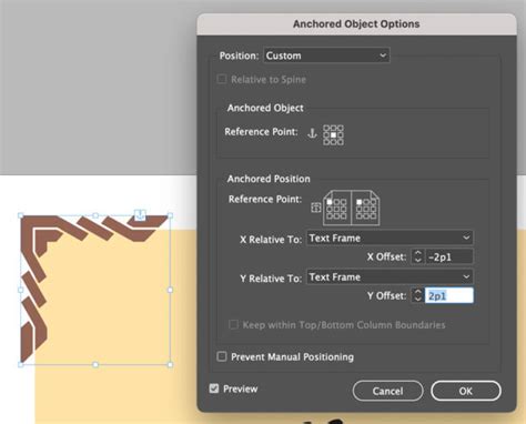 Creating Cool Corner Effects In Indesign With Anchored Objects