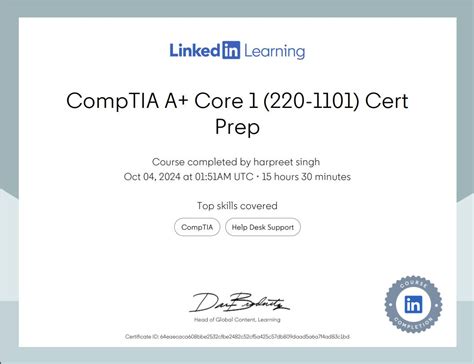 Harpreet Sandal On Linkedin Comptia Certification Techsupport Learning Professionaldevelopment