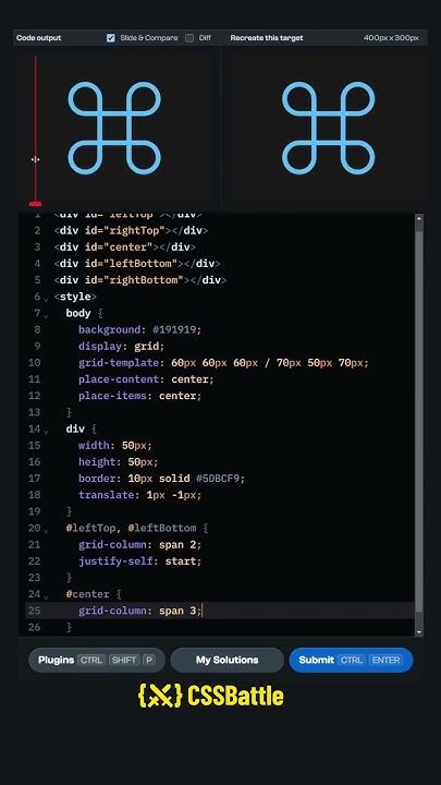 Css Battle 63 Command Key Solution Cssbattle Codingshorts Coding Css Challenge Youtube