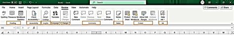 Review Ribbon Tab Excel Hippo