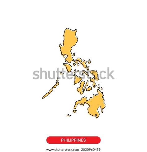 Map Philippines Vector Design Template Simple Stock Vector Royalty