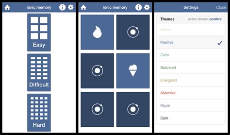 Github Segraionic Memory Game A Memory Game App Built With Ionic Angularjs And Cordova