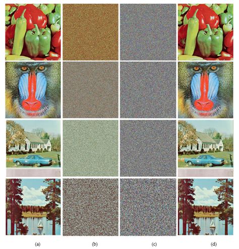 The Simulation Results Of The Proposed Image Encryption Algorithm With
