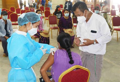 ကသာမြို့၌ ကိုဗစ် ၁၉ရောဂါကာကွယ်ဆေး မထိုးရသေးသော ပြည်သူများအား ကာကွယ်ဆေးများ ဆက်လက် ထိုးနှံပေး