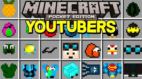 Minecraft YOUTUBERS MOD DANTDM NEW YOUTUBERS MORE Minecraft PE MODS YouTube