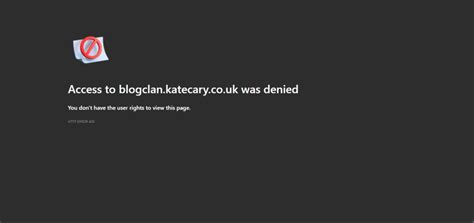 “access Denied” Errors Blogclan