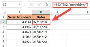 How To Convert Serial Numbers To Date In Excel