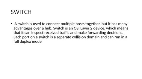 network devices router switch hub wireless access point pptx