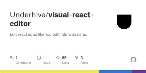Github Underhivevisual React Editor Edit React Apps Like You Edit