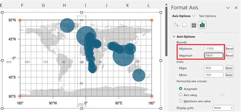 How To Make A Map In Excel Using A Bubble Chart Kea Training