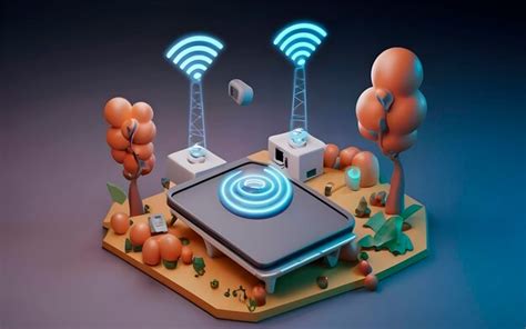 Premium Photo Wireless Electricity Concept